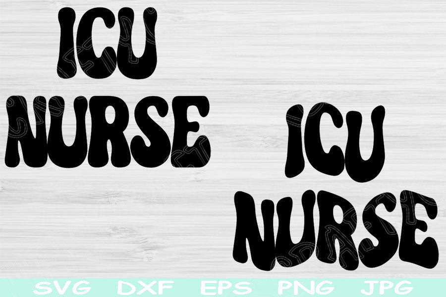 ICU Nurse Svg Dxf Png Eps Cut Files, Nurse Shirt Svg, Intensive Care ...