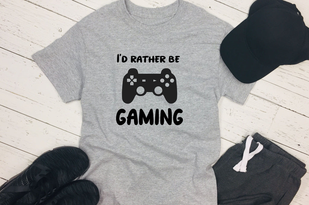 I'd rather be gaming SVG - Video Game SVG - So Fontsy