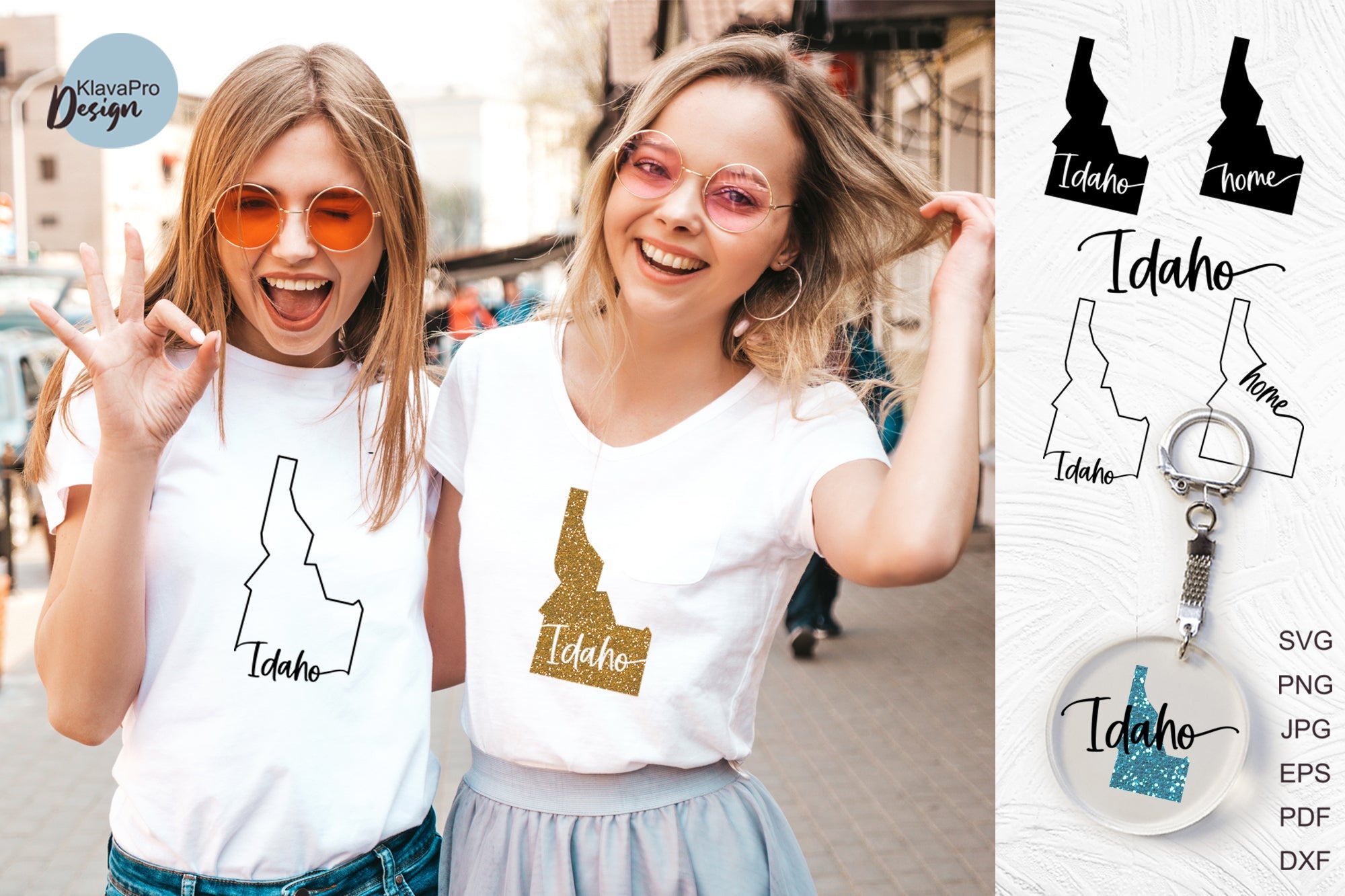Idaho State SVG. Keychain and Door Porch sign Templates - So Fontsy