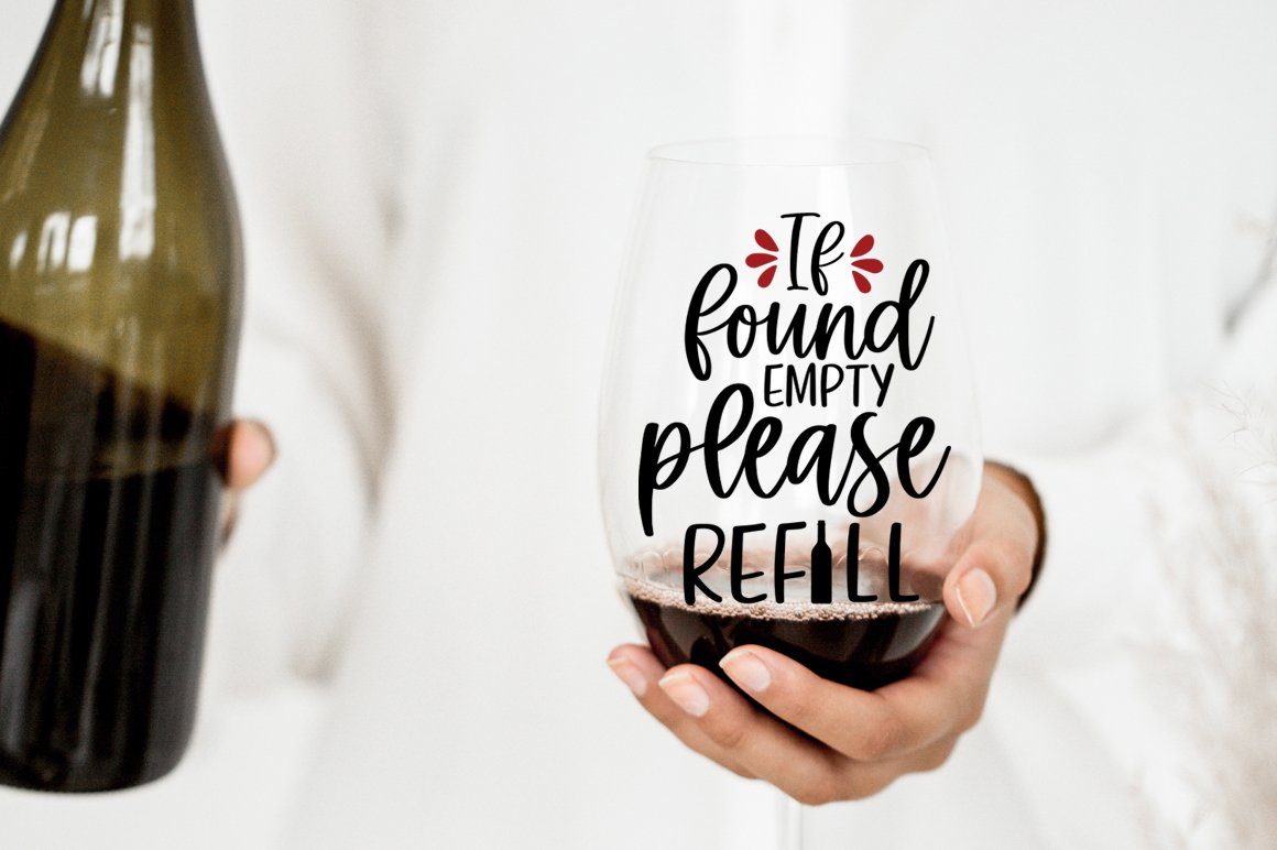 If Found Empty Please Refill SVG - So Fontsy