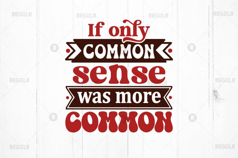If only common sense SVG - So Fontsy