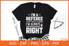 I'm A Referee Funny Soccer Referee Never Wrong Svg Design - So Fontsy
