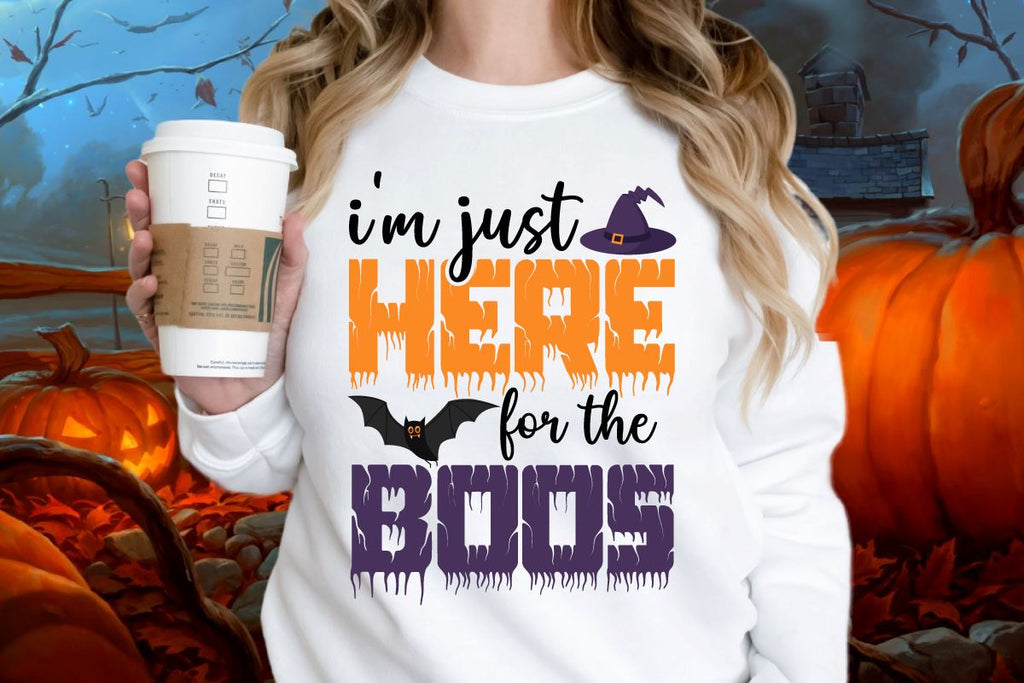 I’m Just Here For The Boos SVG Cute File - So Fontsy