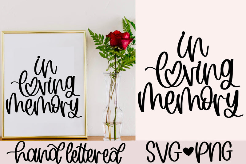 In loving memory svg, memory sign svg, wedding sign svg, rest in peace ...