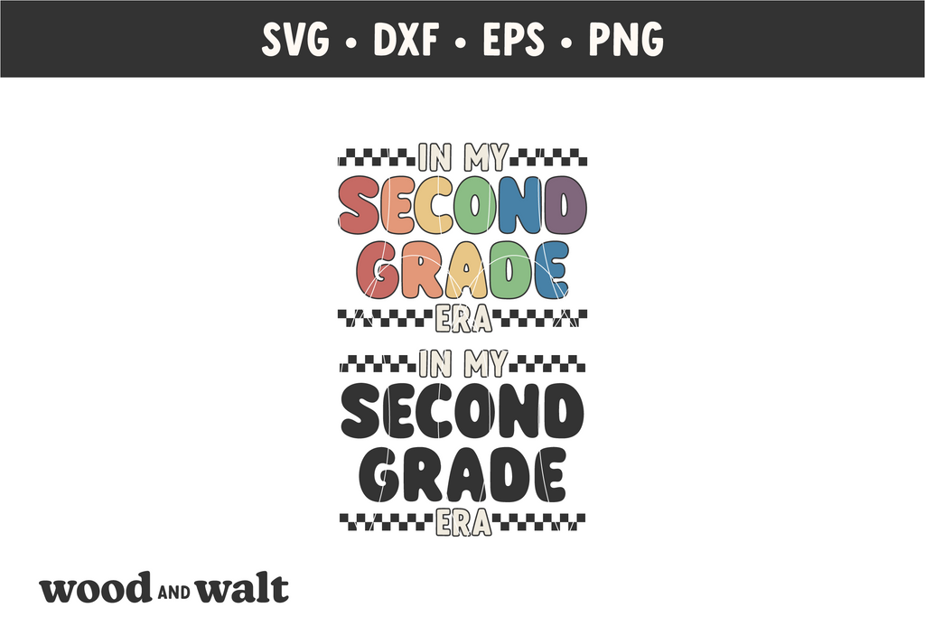 In My Second Grade Era SVG | Retro Back To School SVG - So Fontsy