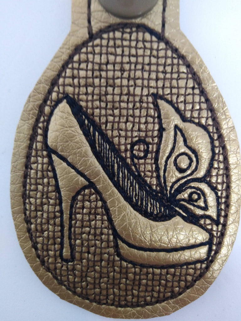 In The Hoop Key Chain Machine Embroidery Design - So Fontsy