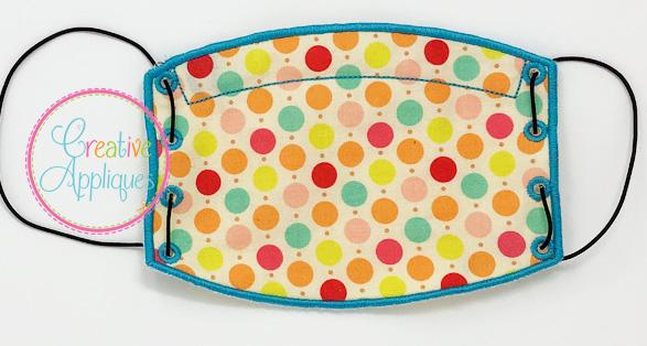 In The Hoop Satin Finish Face Mask Embroidery Design - So Fontsy