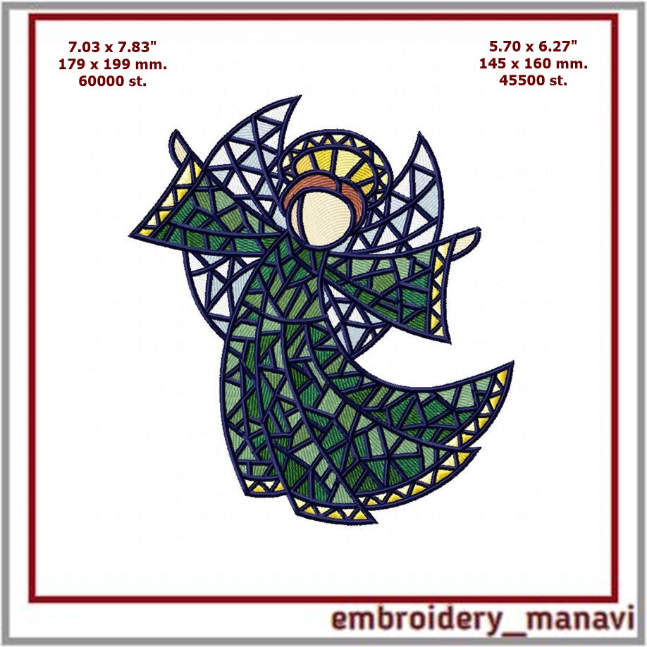 In the hoop set Christmas angels Machine Embroidery Design. - So Fontsy