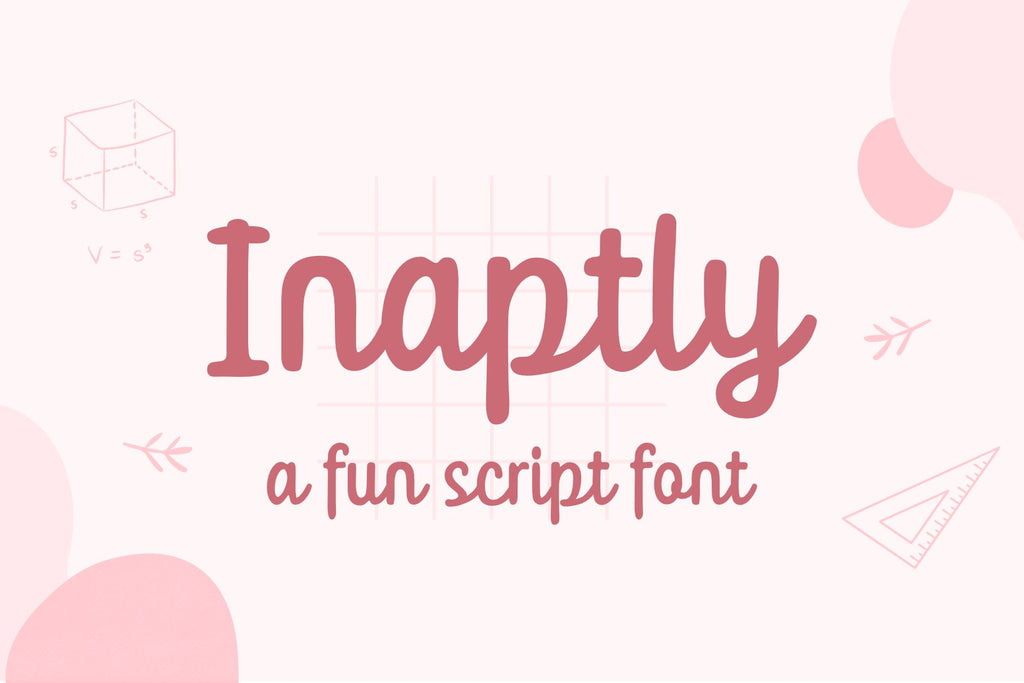 Inaptly - a Fun Script Font - So Fontsy
