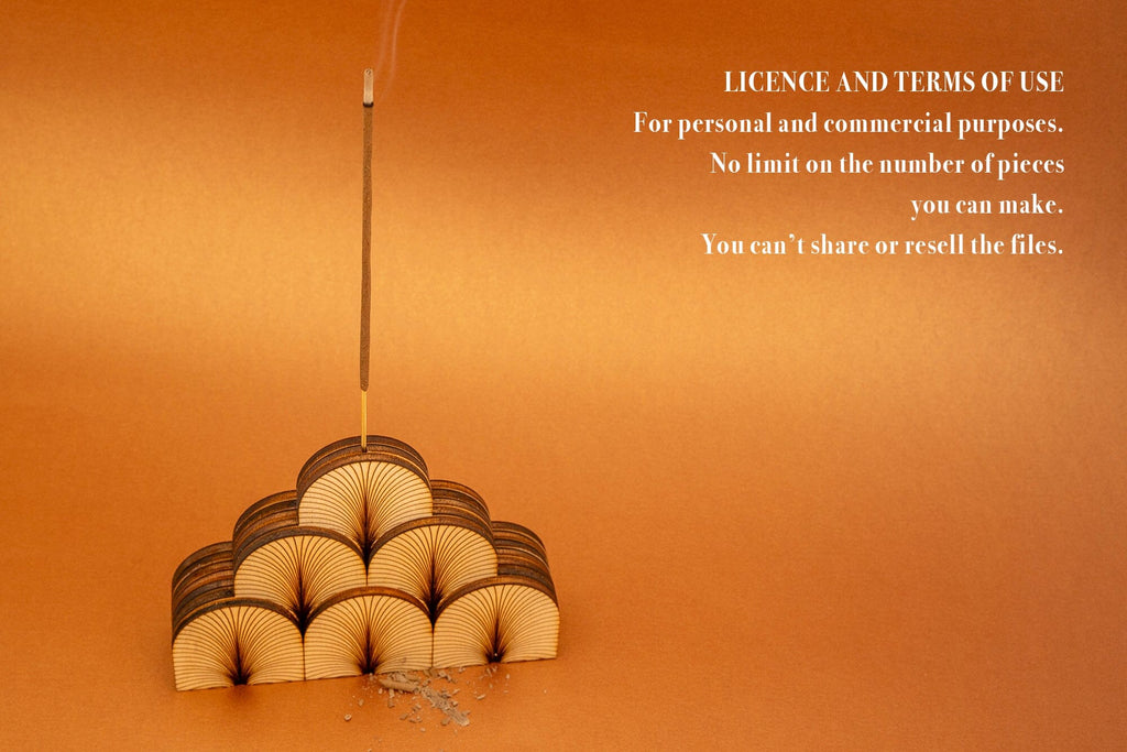 Incense Holder Deco Fountain Vector File for Laser Cutter. - So Fontsy