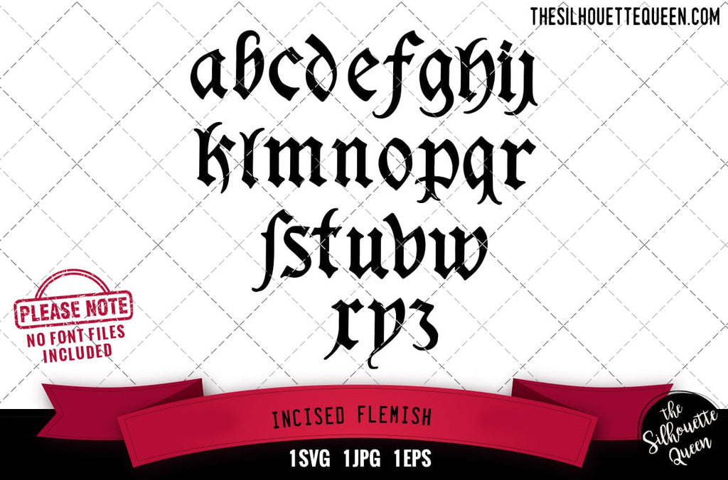 Incised Flemish alphabets - ABC letters - So Fontsy