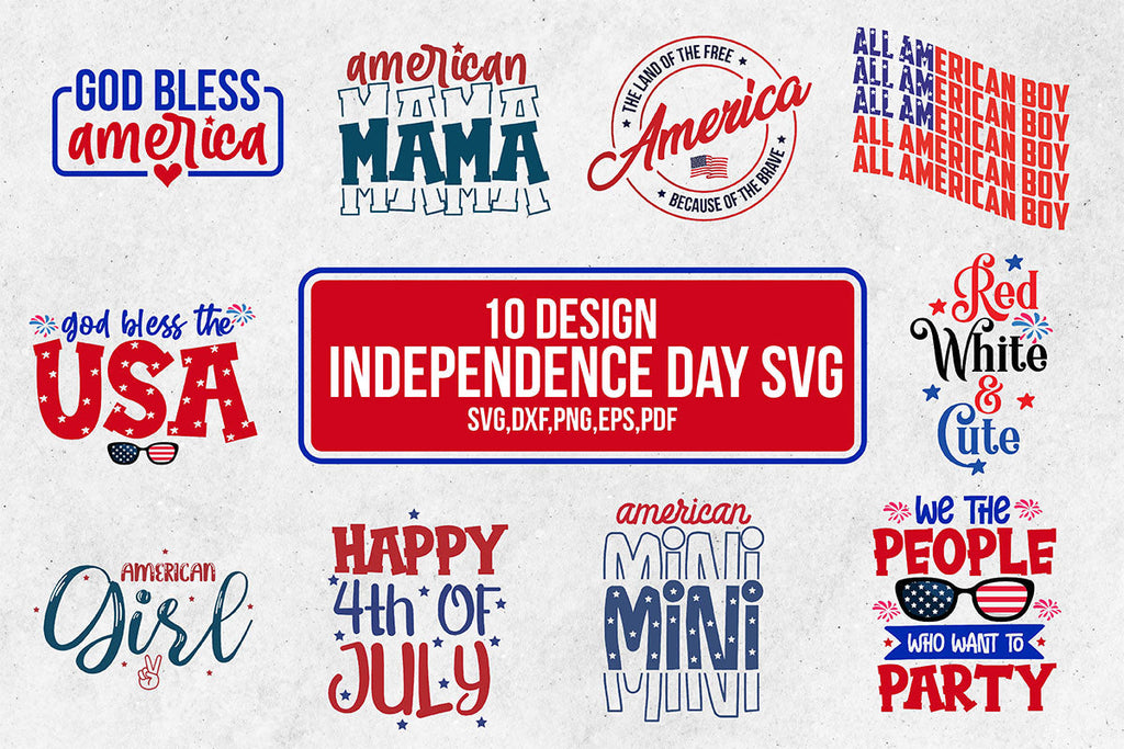 Independence Day Svg Bundle - So Fontsy