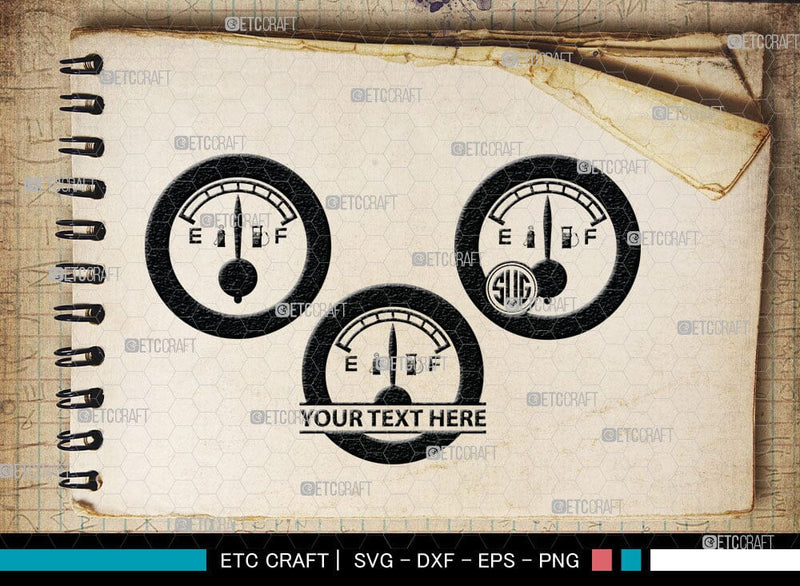 Indicator Gas Tank Monogram, Indicator Gas Tank Silhouette, Gas Tank ...