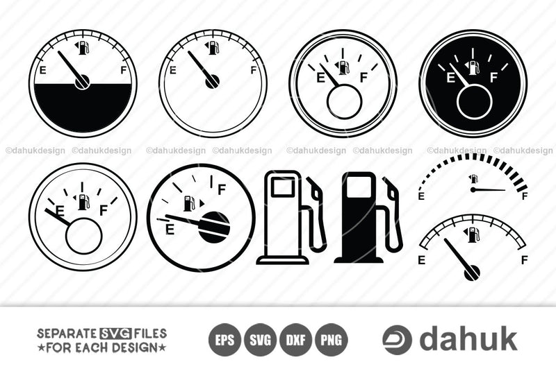 Indicator Gas Tank SVG, gas station svg, fuel gauge svg, petrol fuel ...