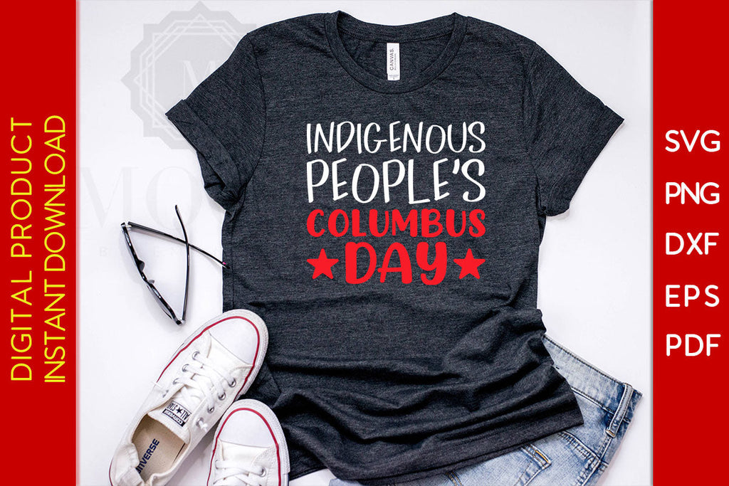 Indigenous People’s Columbus Day SVG PNG PDF Cut File - So Fontsy