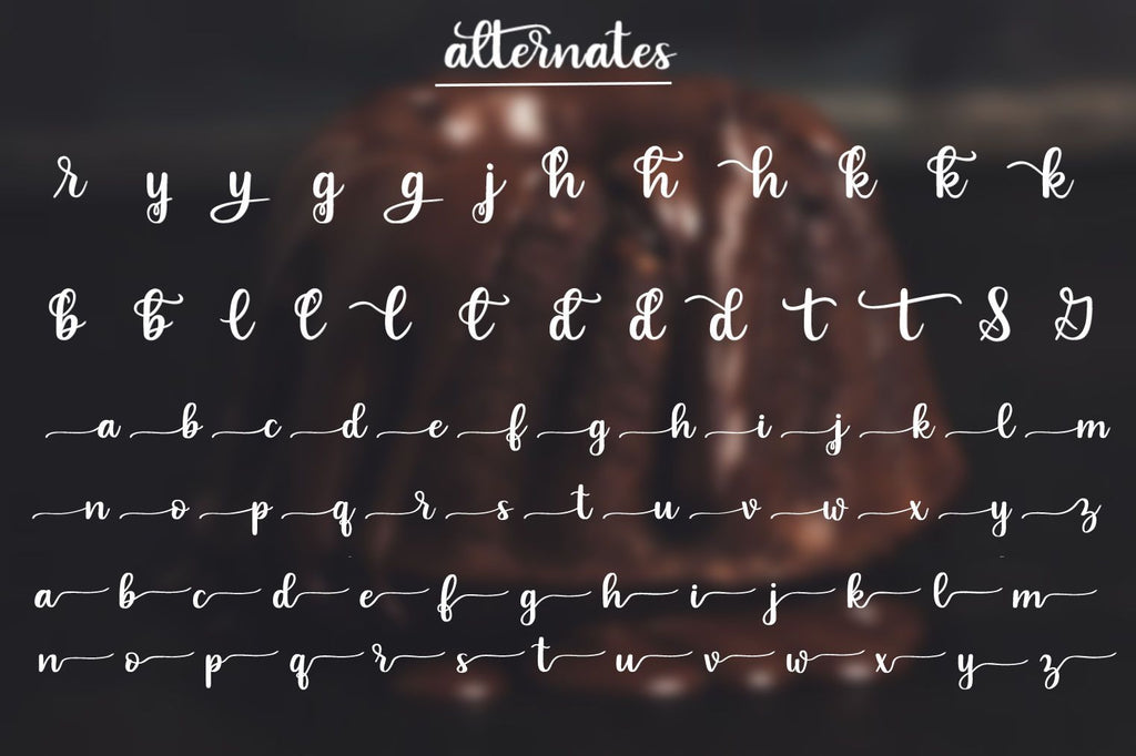 Indulgence - A handlettered script font - So Fontsy