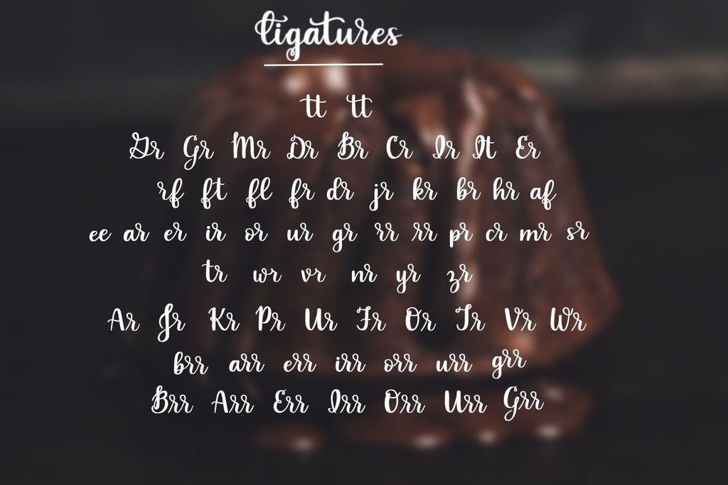 Indulgence - A handlettered script font - So Fontsy
