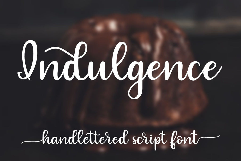 Indulgence - A handlettered script font - So Fontsy