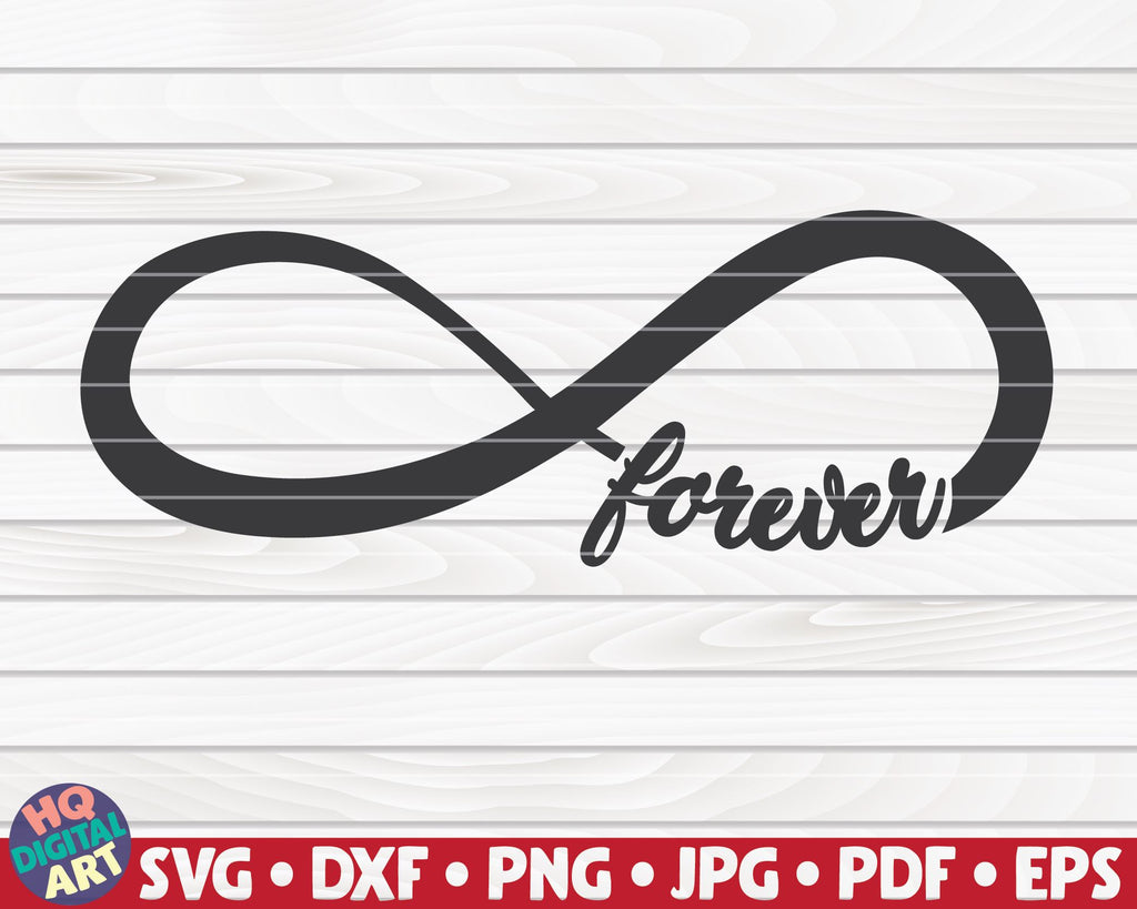 Infinity Sign Forever SVG | Valentine's Day Vector - So Fontsy