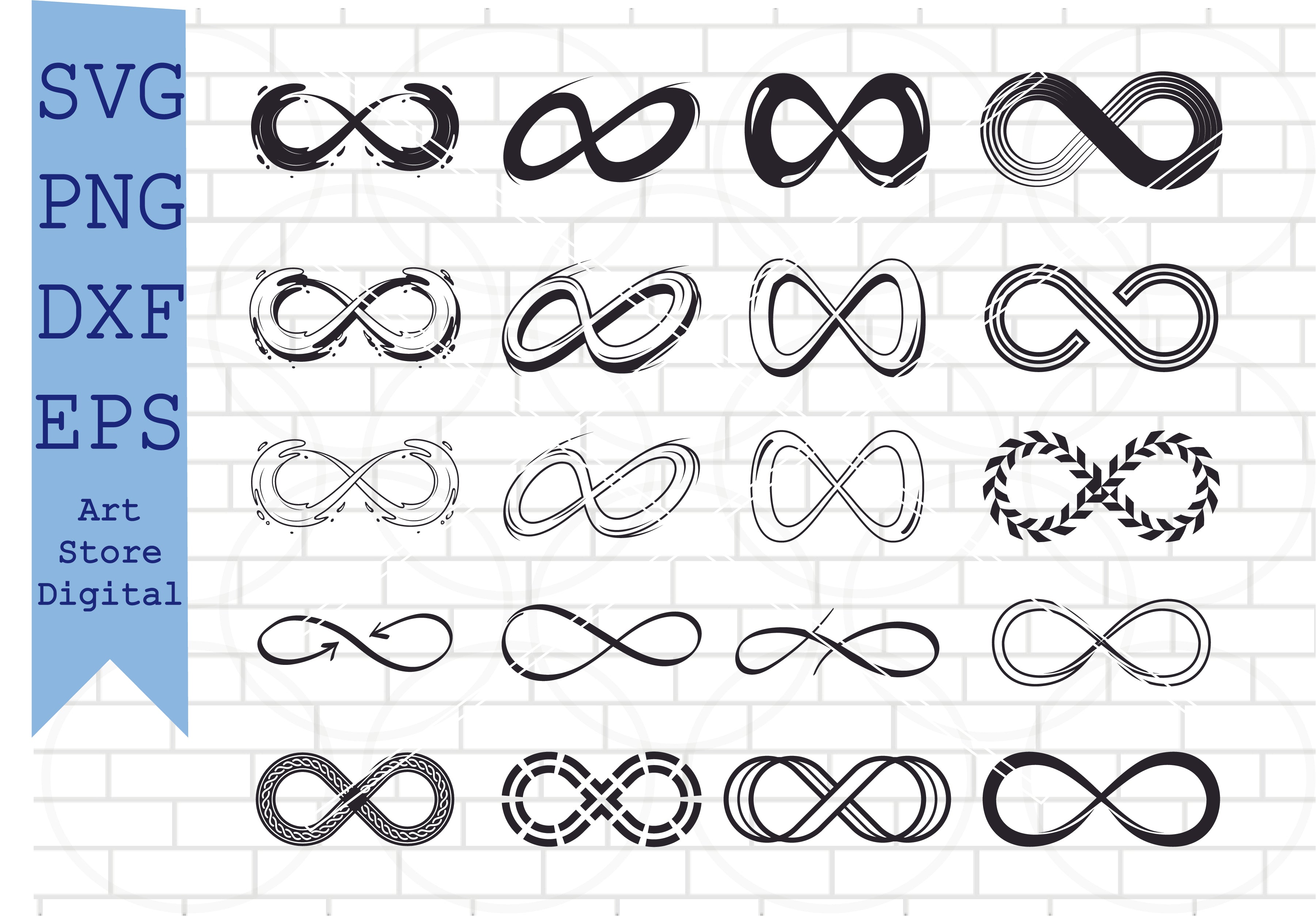 Infinity Svg Bundle, Infinity Symbol Cut File, Infinity Clipart ...