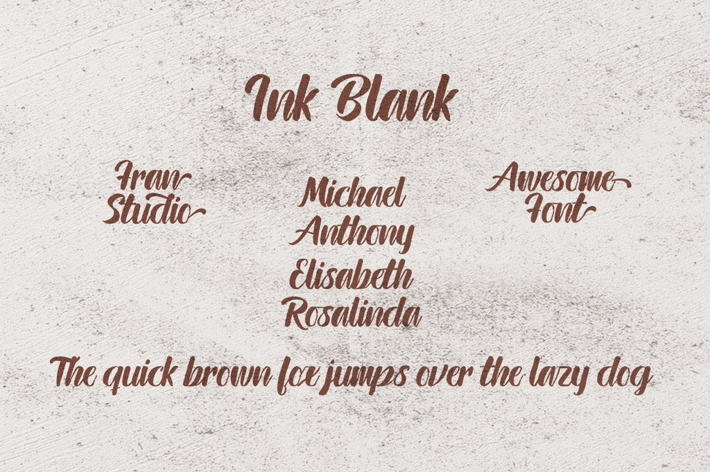 Ink blank - So Fontsy
