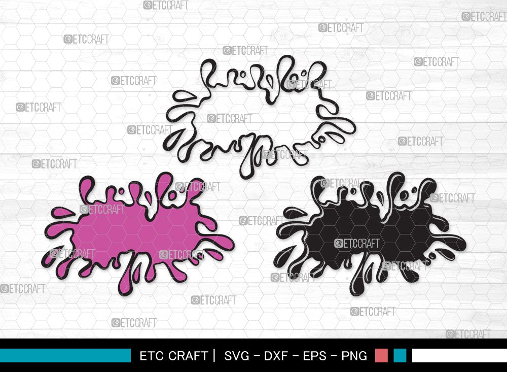 Ink Splatter SVG Cut File | Slime Svg | Blood Splatter Svg | Paint ...