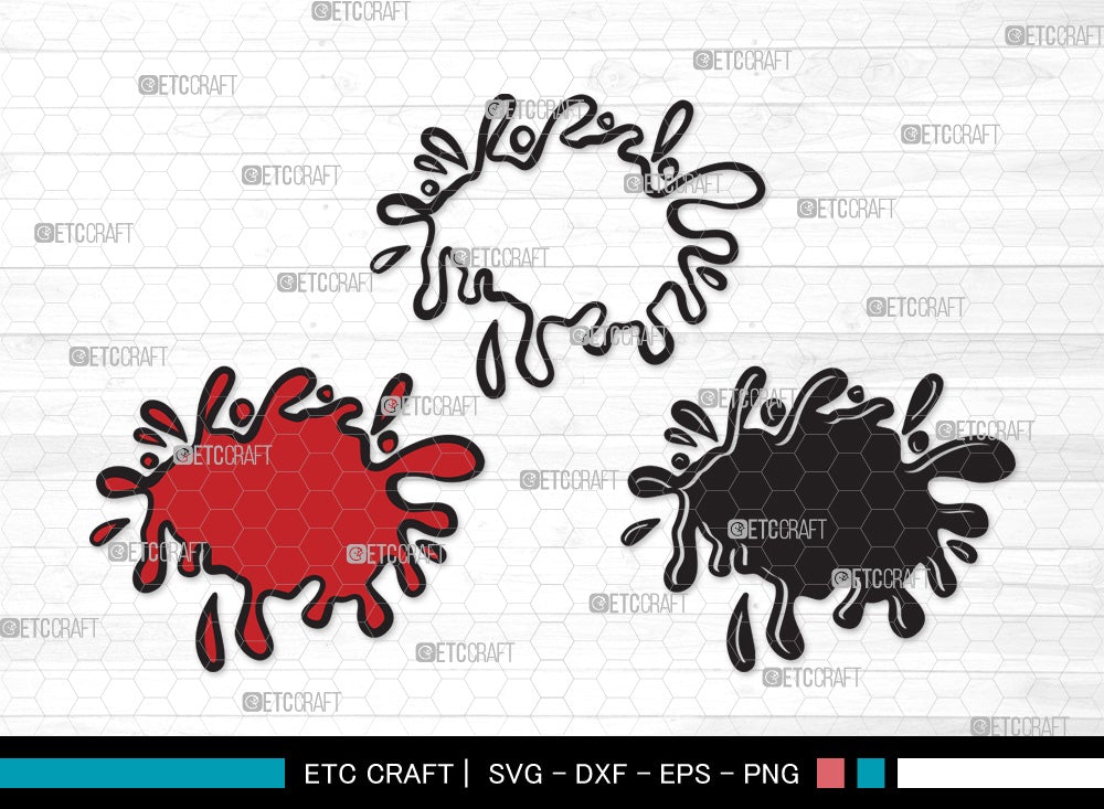 Ink Splatter SVG Cut File | Slime Svg | Blood Splatter Svg | Paint ...