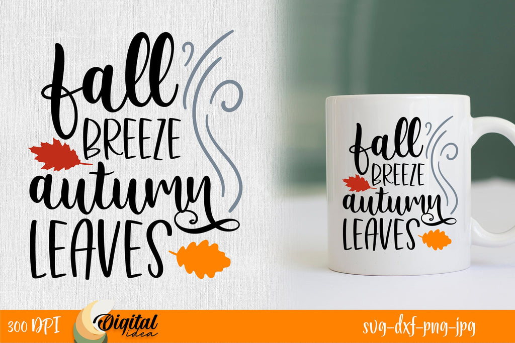 Inscription Fall Design SVG. Autumn SVG. - So Fontsy