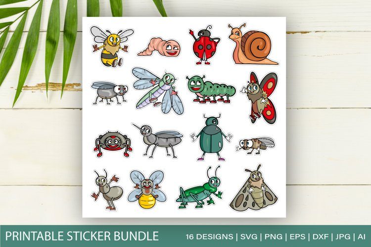 insects Stickers Bundle - So Fontsy