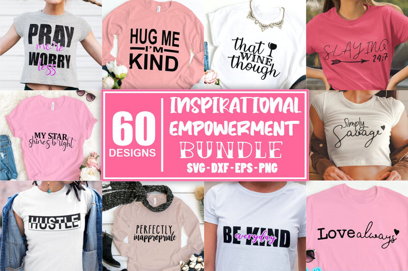 Inspirational Quotes Mega Svg Bundle - Inspirational SVG Bundle - Stro ...