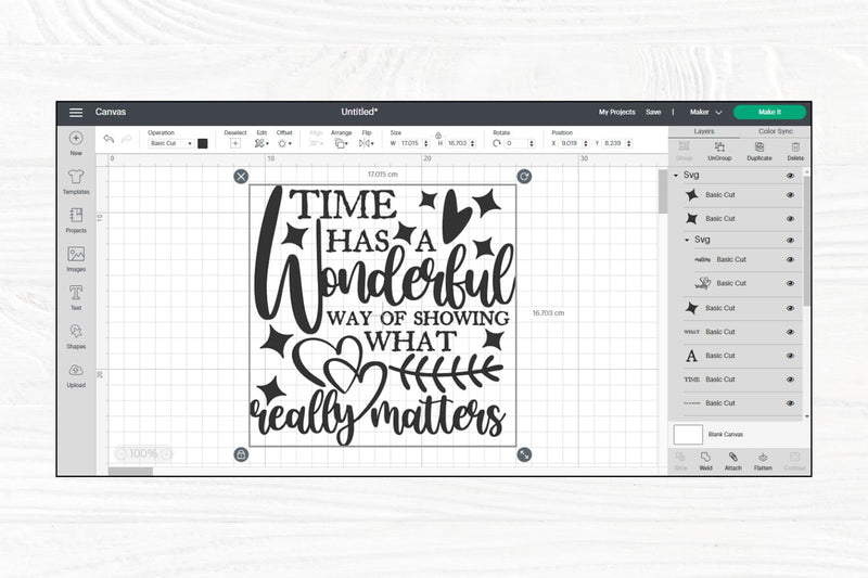 Inspirational SVG, Time Has A Wonderful Way Of Showing What Really Mat ...