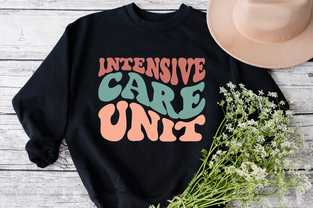 Intensive Care Unit svg, Intensive Care Unit Nurse Svg, Wavy Stacked ...