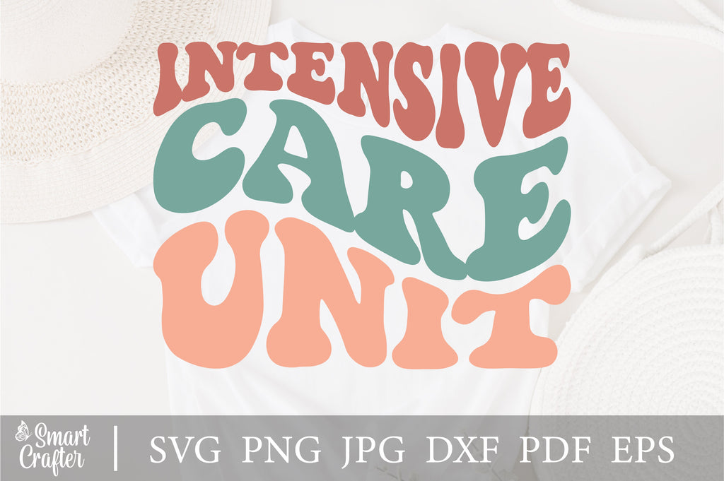 Intensive Care Unit svg, Intensive Care Unit Nurse Svg, Wavy Stacked ...