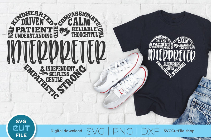 Interpreter svg for appreciation - Sign Language, ASL svg - So Fontsy