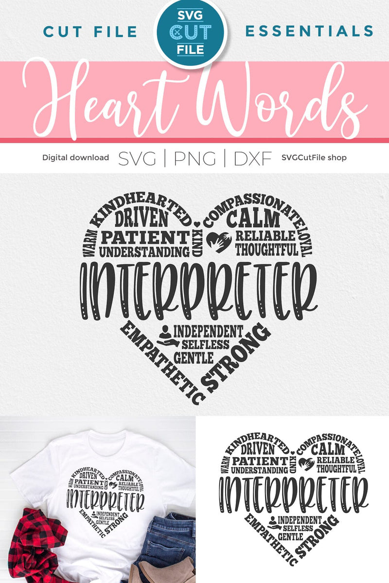 Interpreter svg for appreciation - Sign Language, ASL svg - So Fontsy