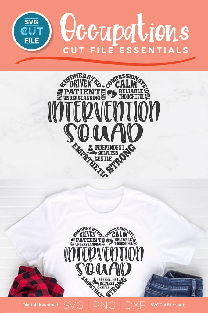 Intervention Squad Heart SVG - So Fontsy