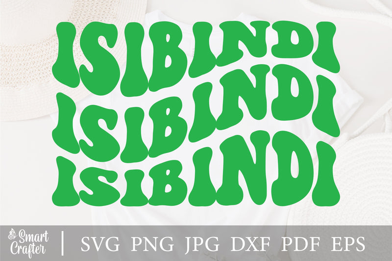 Isibindi svg, wavy style svg, EPS PNG Cricut Instant Download - So Fontsy