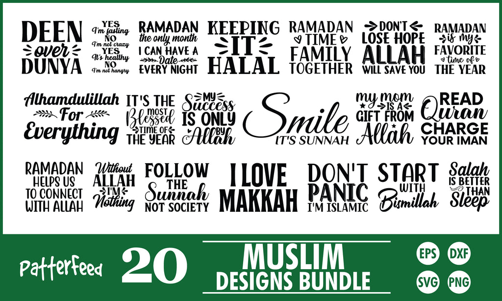 Islamic SVG Designs Bundle - So Fontsy