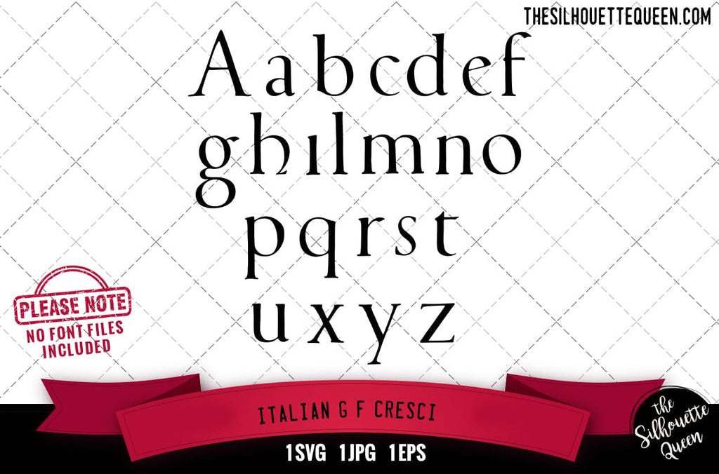 .Italian.G.F.Cresci alphabets - ABC letters - So Fontsy