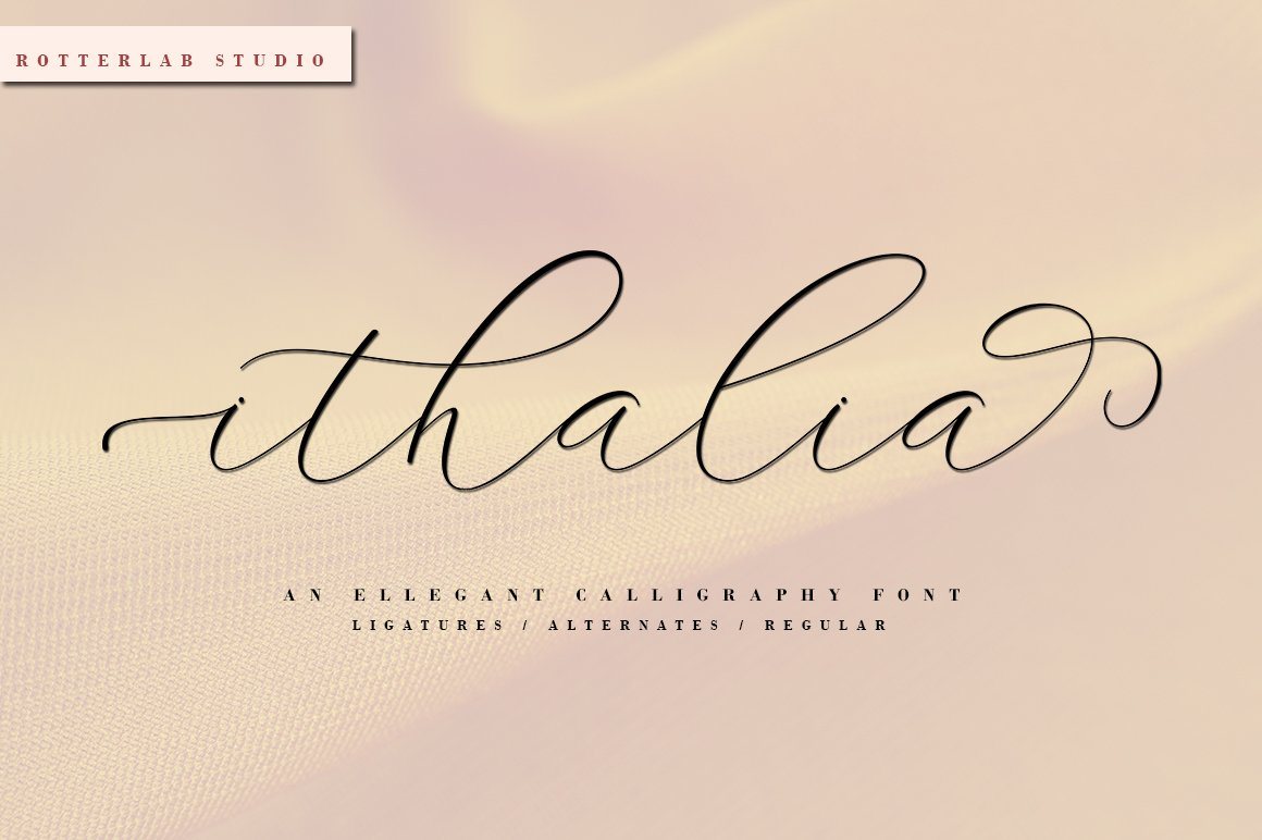 Ithalia Script - So Fontsy