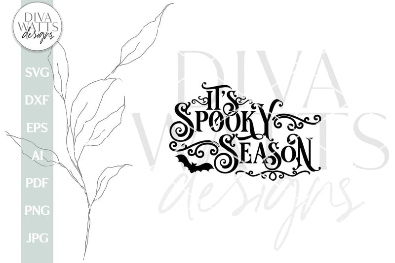 It's Spooky Season SVG For Halloween Gothic Sign SVG Spooky Season Sig ...