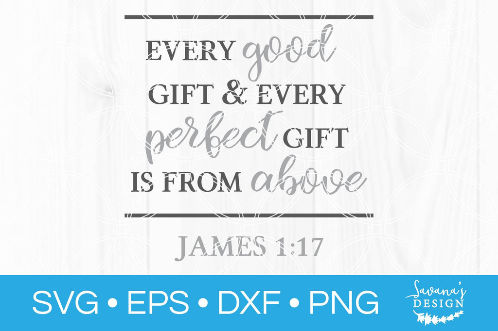 James 1 17 SVG - So Fontsy