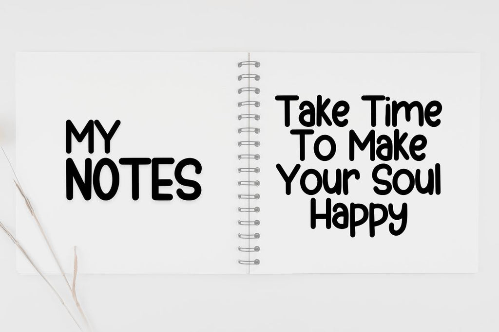 January Notes - Handwritten Font - So Fontsy