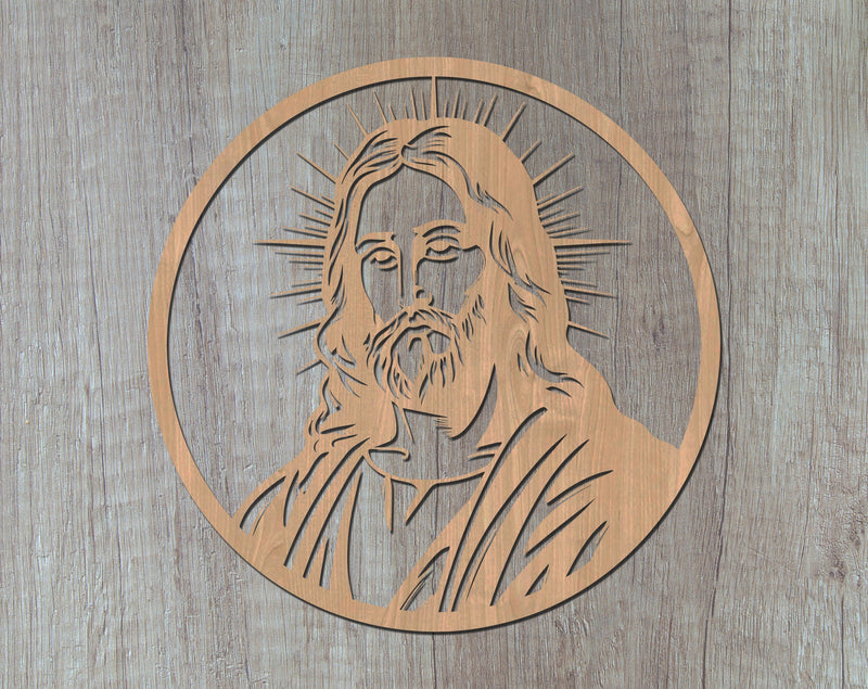Jesus Christ Laser SVG Cut File, Jesus Glowforge File, Jesus Christ DXF ...