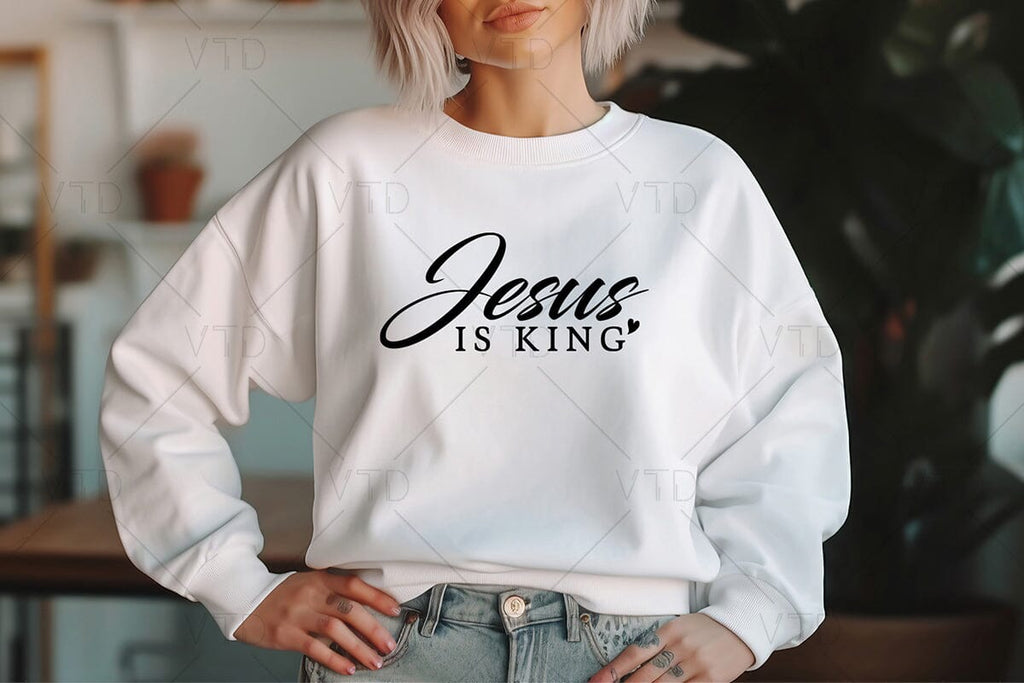 Jesus is King Svg Png Files, Grow in Grace Svg, Bible Verse Svg, Jesus ...