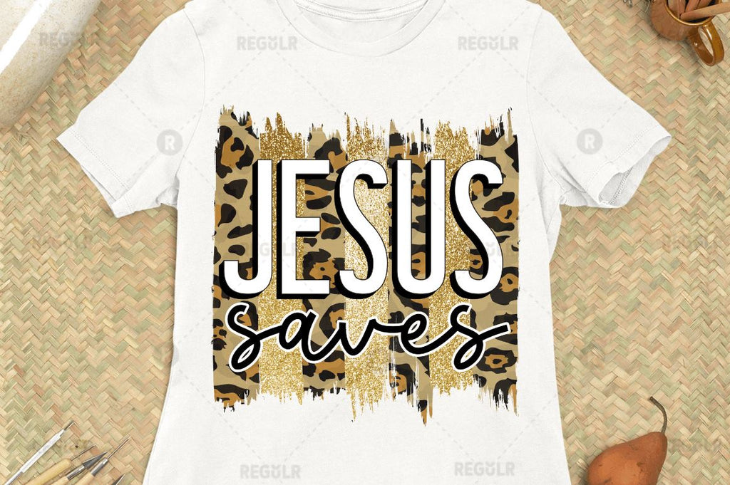Jesus saves Sublimation Design - So Fontsy