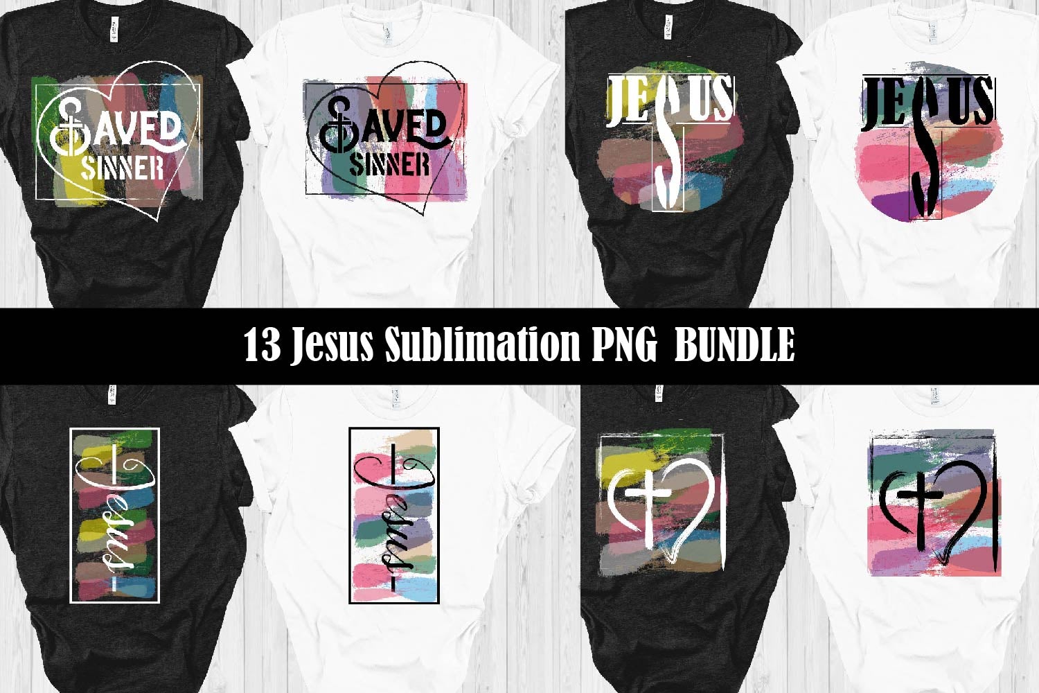 Jesus Sublimation, PNG Bundle, Tshirt PNG, jesus PNG - So Fontsy