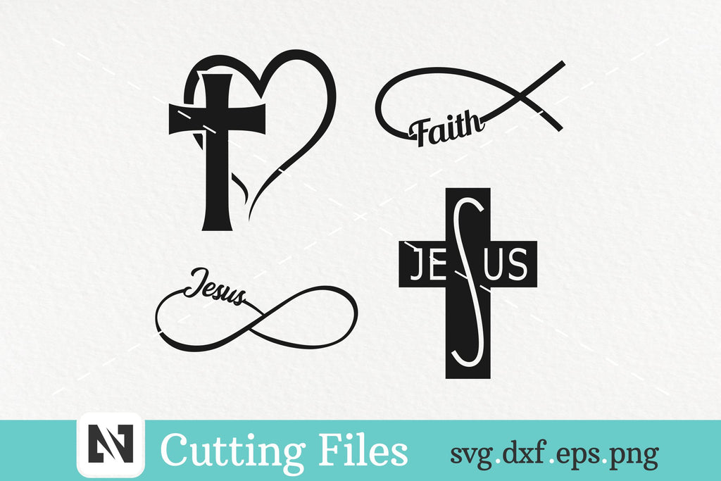 Jesus Svg Bundle, Faith Svg, Jesus Symbol Svg, Christian Svg - So Fontsy