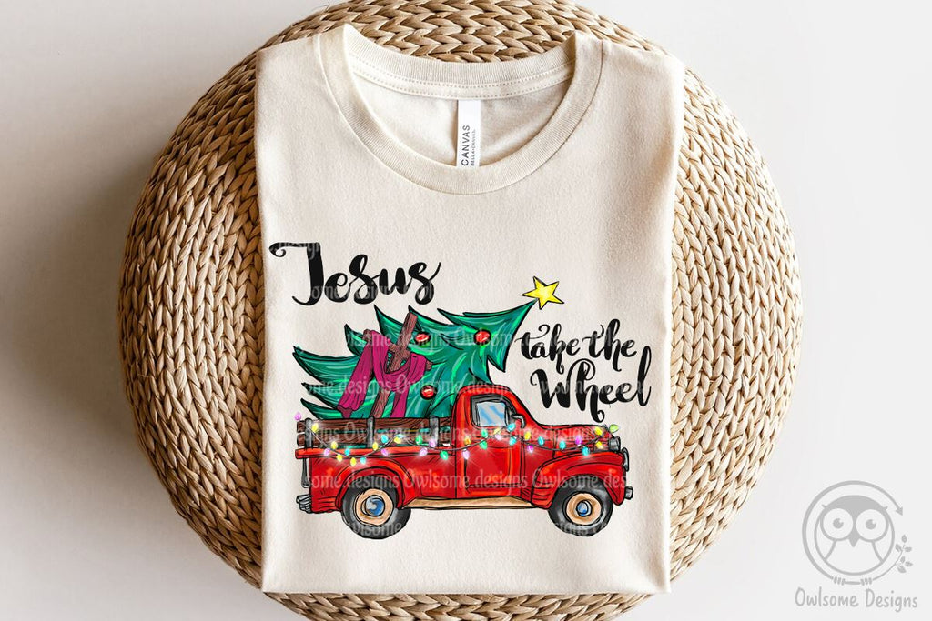 Jesus Take The Wheel Sublimation Design - So Fontsy