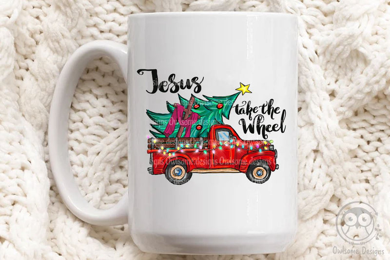 Jesus Take The Wheel Sublimation Design - So Fontsy